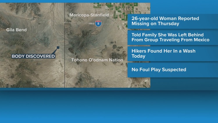 Body found in desert off I-8 near Stanfield identified