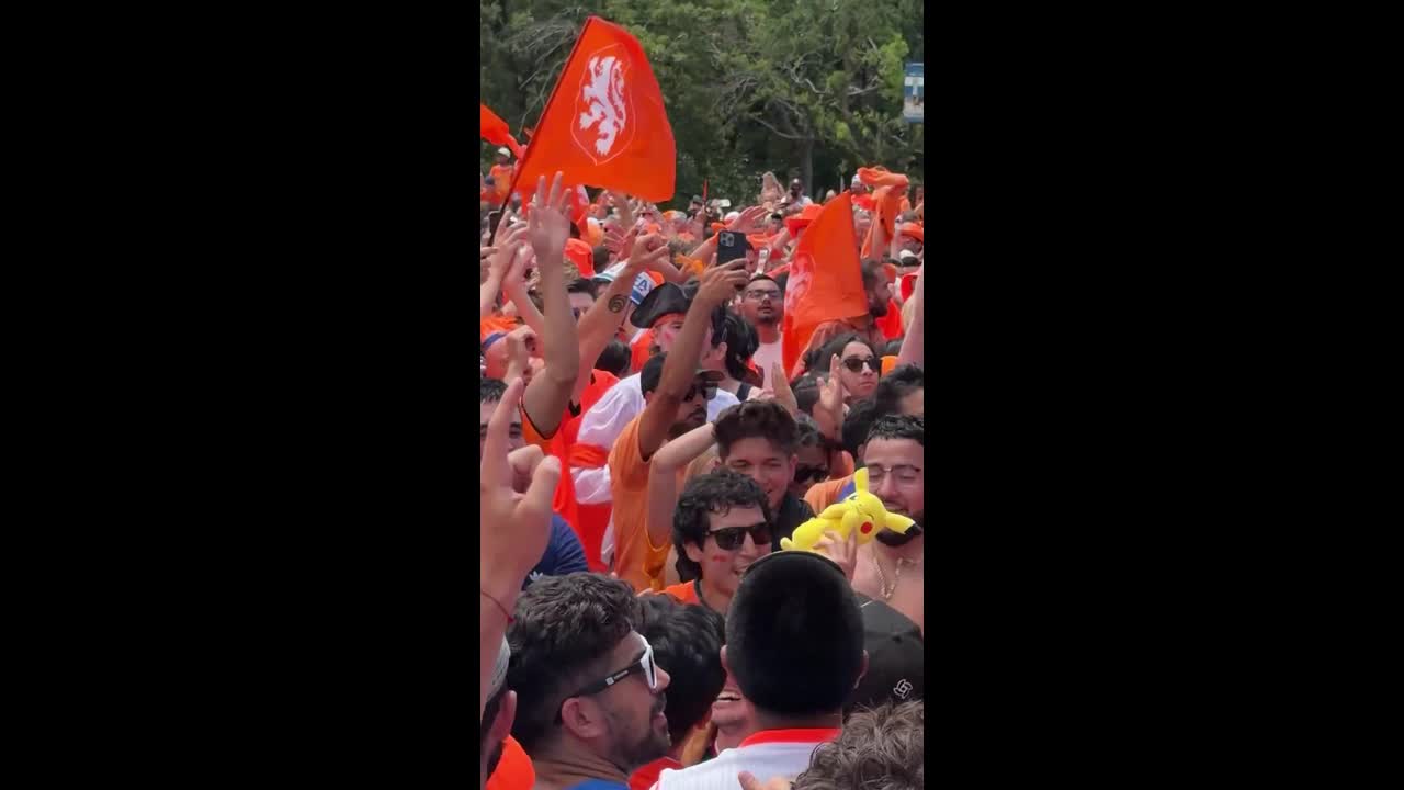 Netherlands and Japan fans gather in Dallas ahead of World Cup match