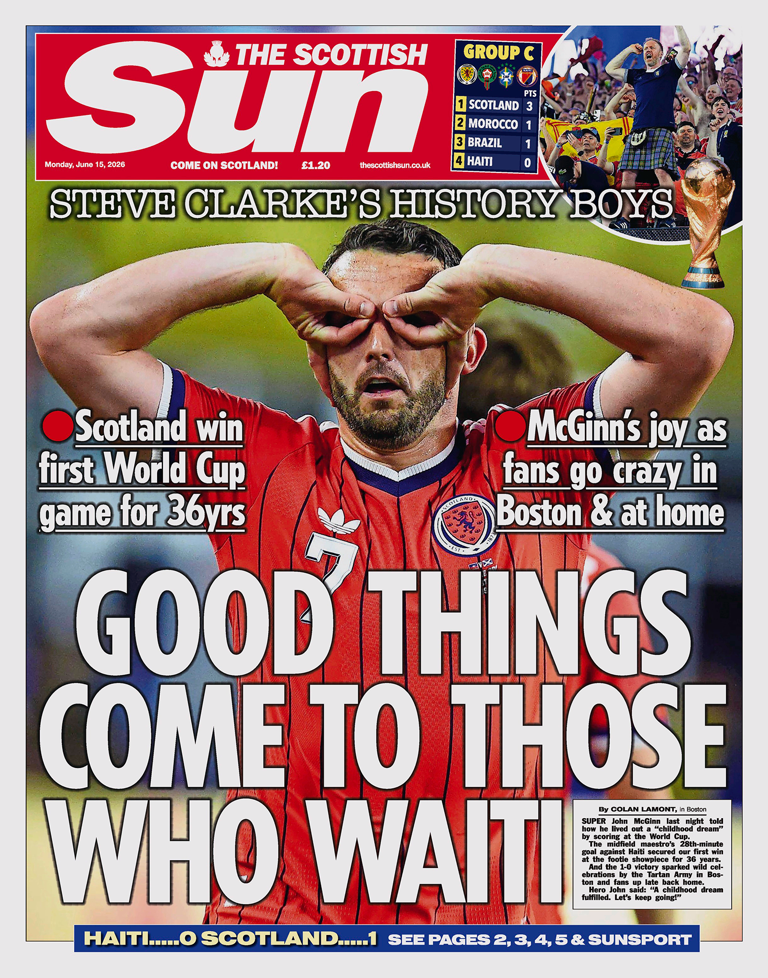 Scotland's papers: FM 'pandering' to Sturgeon and Steve Clarke's ...