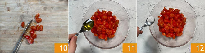 Bruschetta with cherry tomatoes, hummus and anchovies