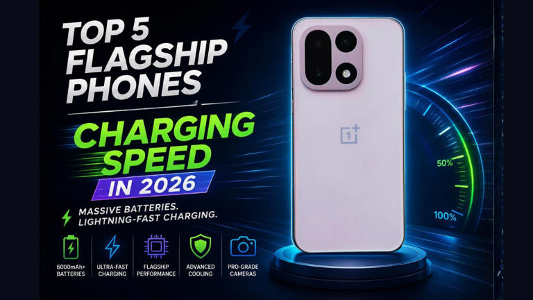 Top 5 flagship phones ranked by charging speed in 2026
