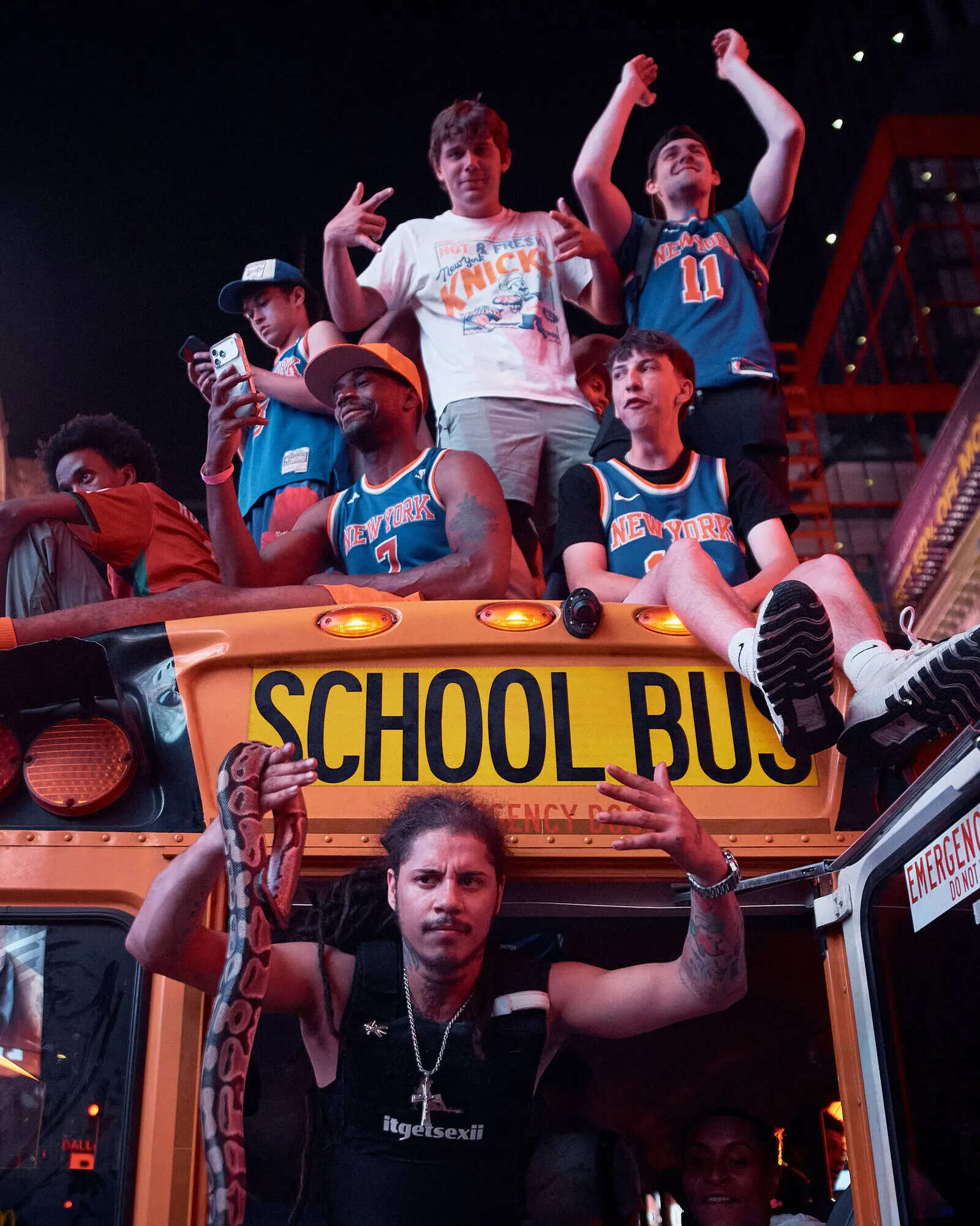 Teen shot, multiple people stabbed and school buses set ablaze in NYC ...