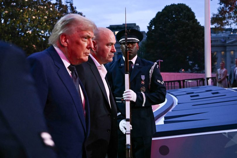 Donald Trump grabs Dana White to spark concern at UFC White House event