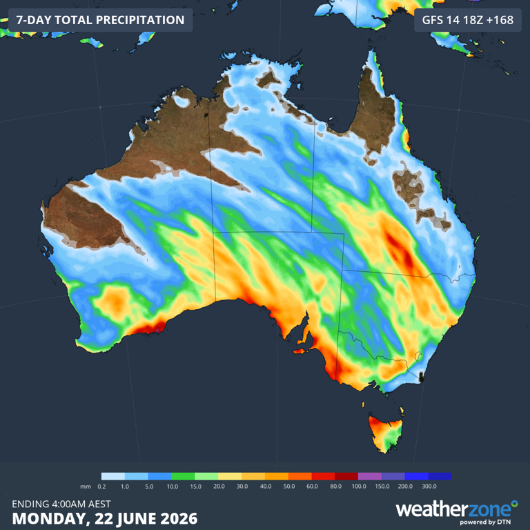 Rain to soak parts of every Australian state this week