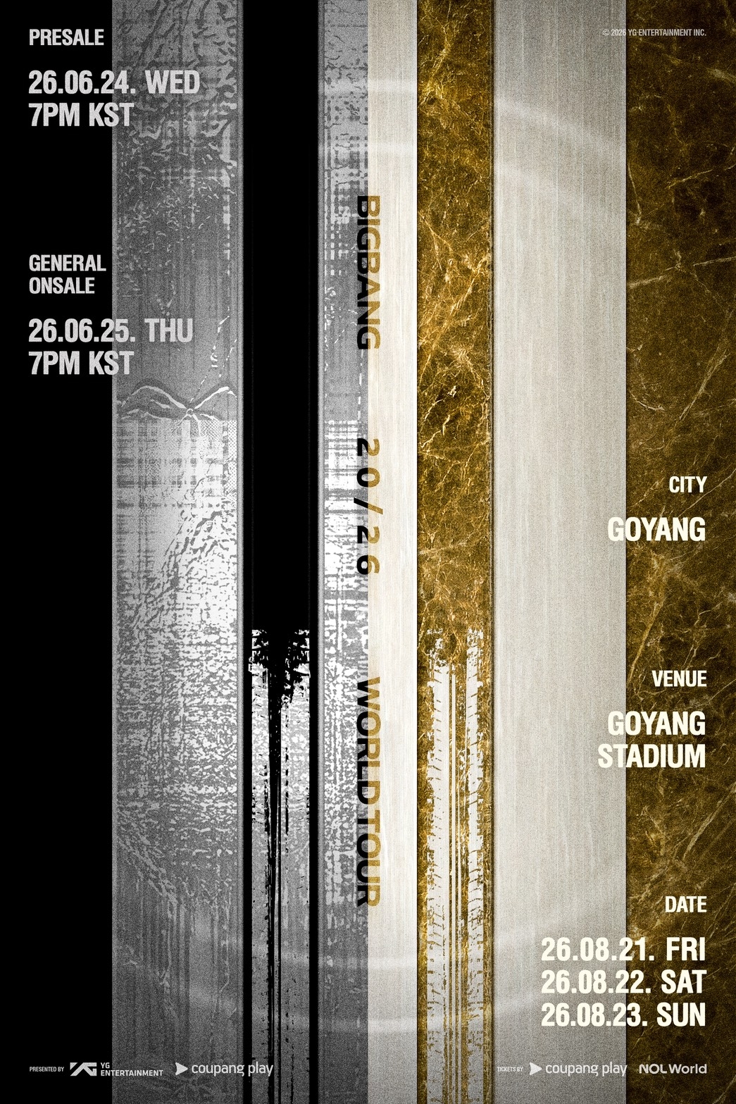 BIGBANG Goyang concert, ticketing opens on the 24th