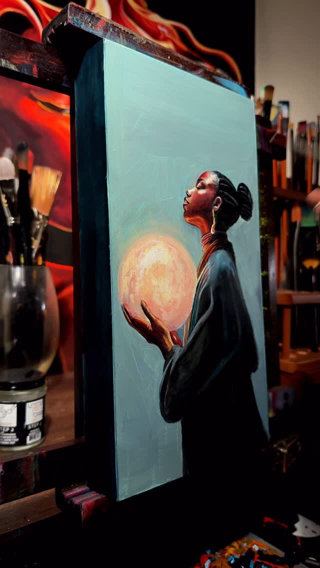 How to paint a realistic glow without just adding white