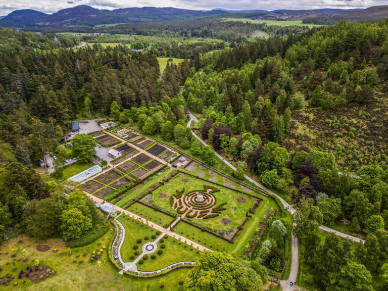 King Charles unveils Balmoral maze in tribute to Queen Elizabeth II