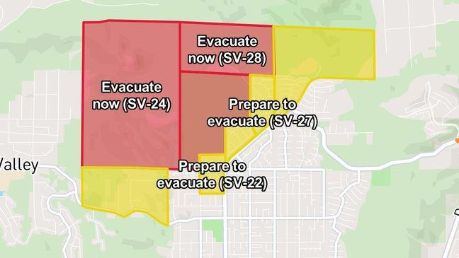 Crews battle brush fire west of Sun Valley; air attacks underway