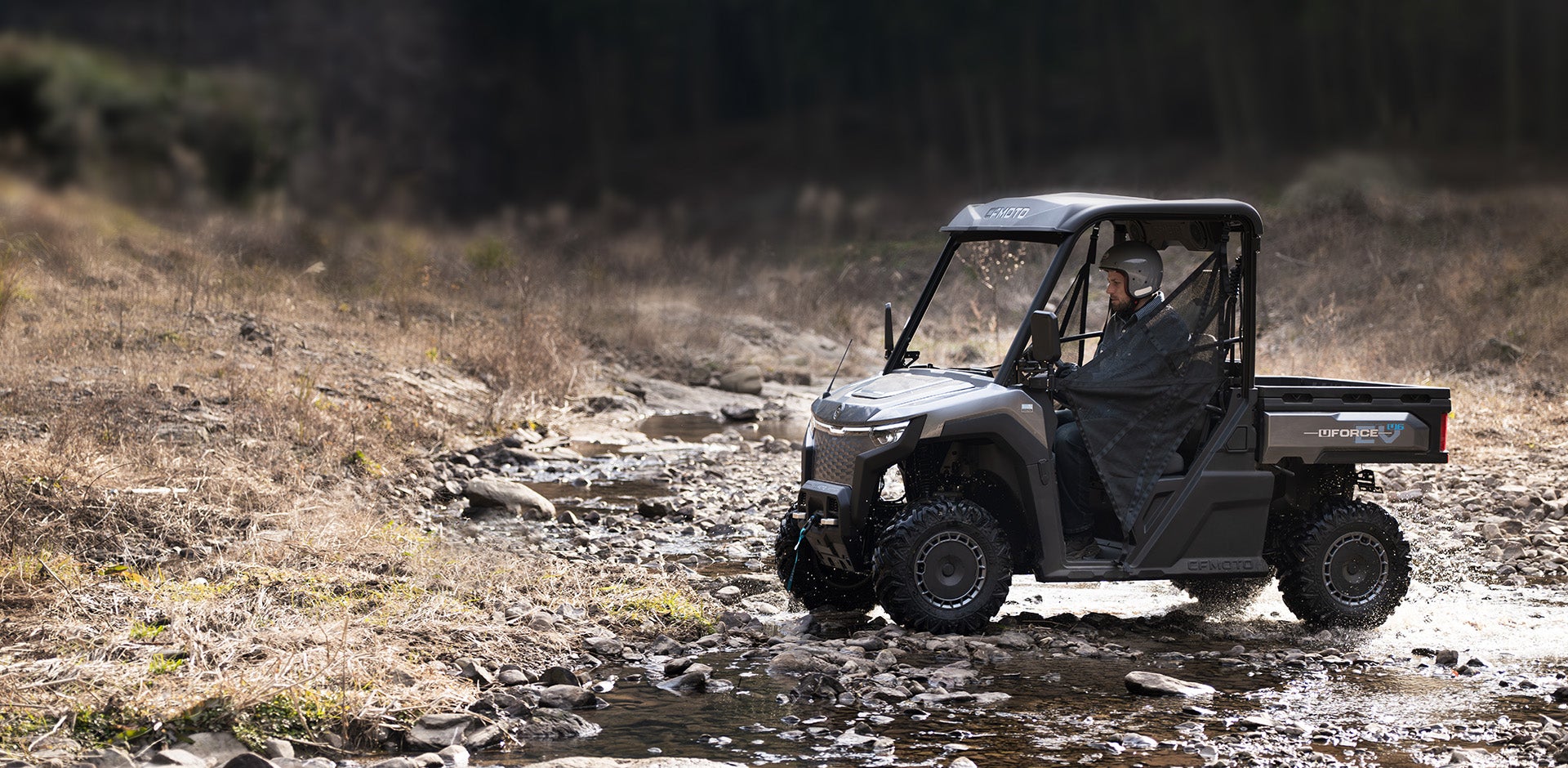 CFMoto patents all-electric UTV with all-wheel steering and 60-mile range