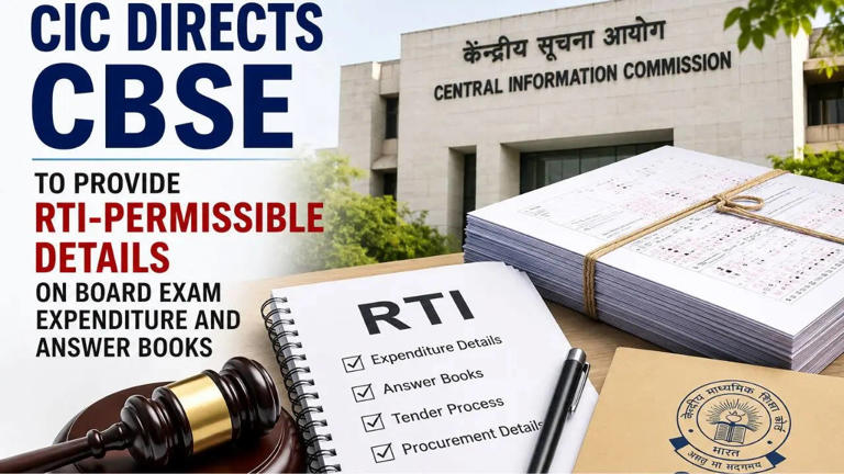 CIC directs CBSE to provide RTI-permissible details on board exam ...