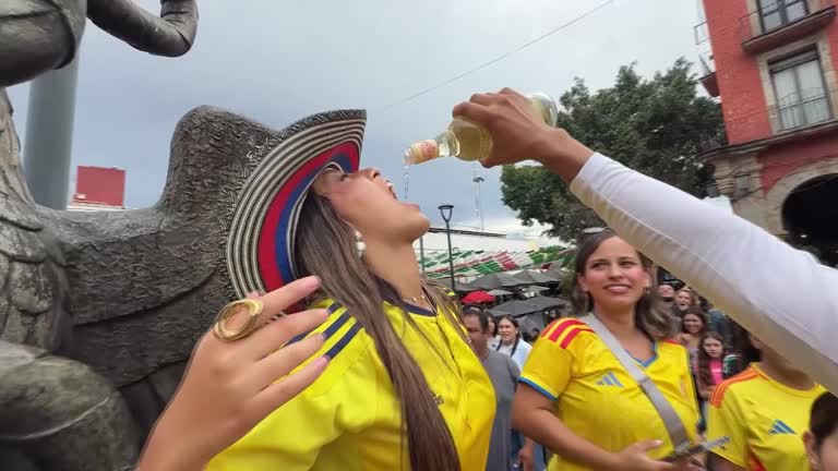 Colombians gather to get in the World Cup spirit in Guadalajara