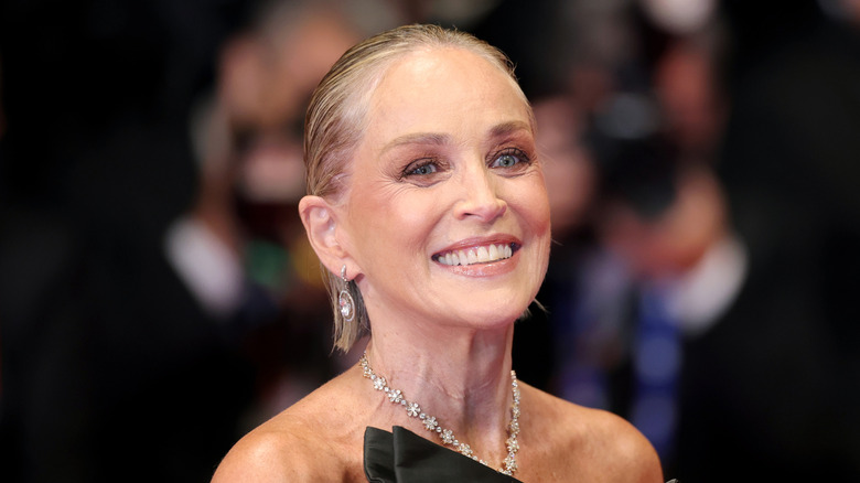 Sharon Stone has mastered the art of a subtle gray hair transition