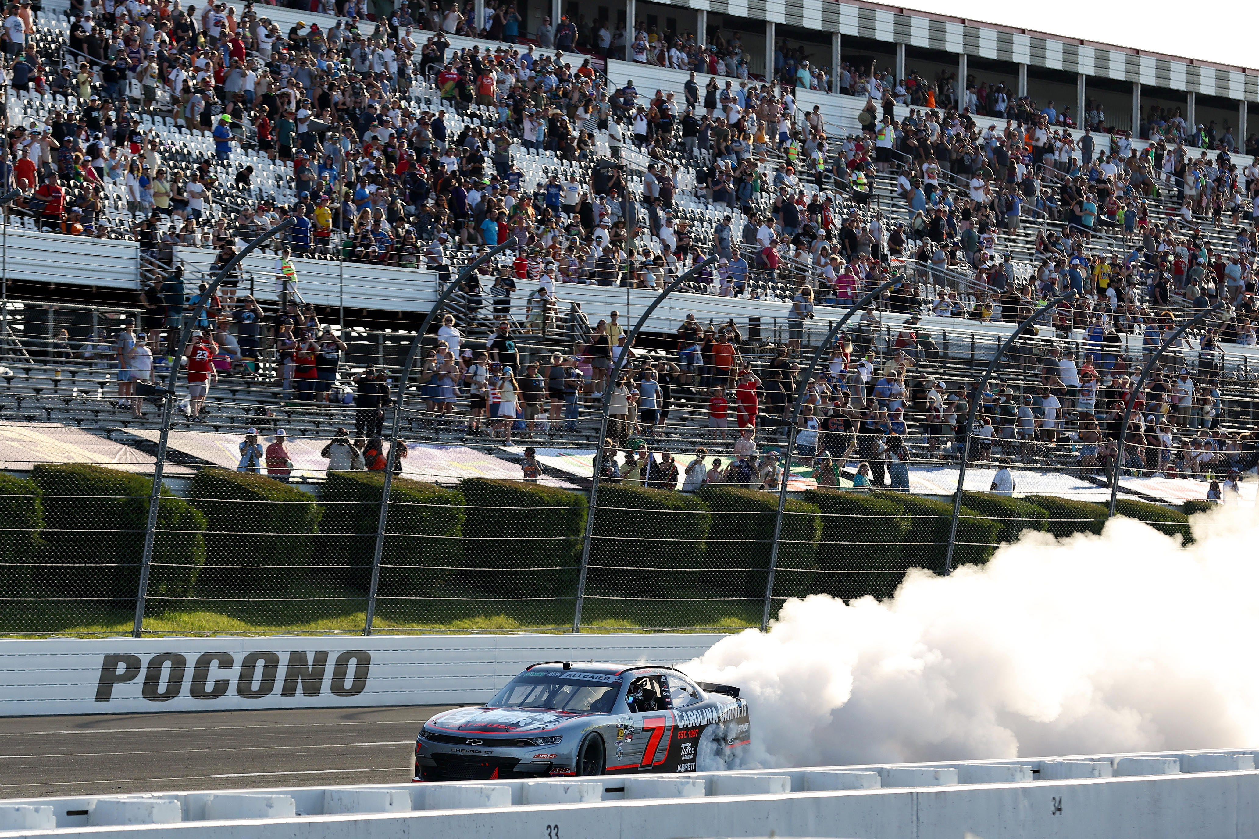 Justin Allgaier wins NASCAR O'Reilly race at Pocono in June 2026