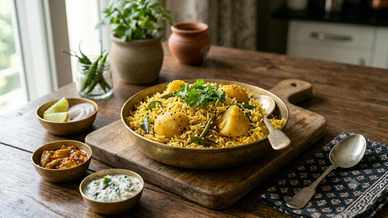 This Maharashtrian batata bhaat recipe is the ultimate comfort dish