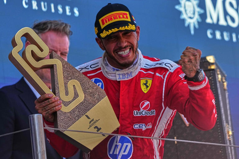 Hamiltons erster Ferrari-Sieg: Der Brite bricht in Barcelona den Bann ...