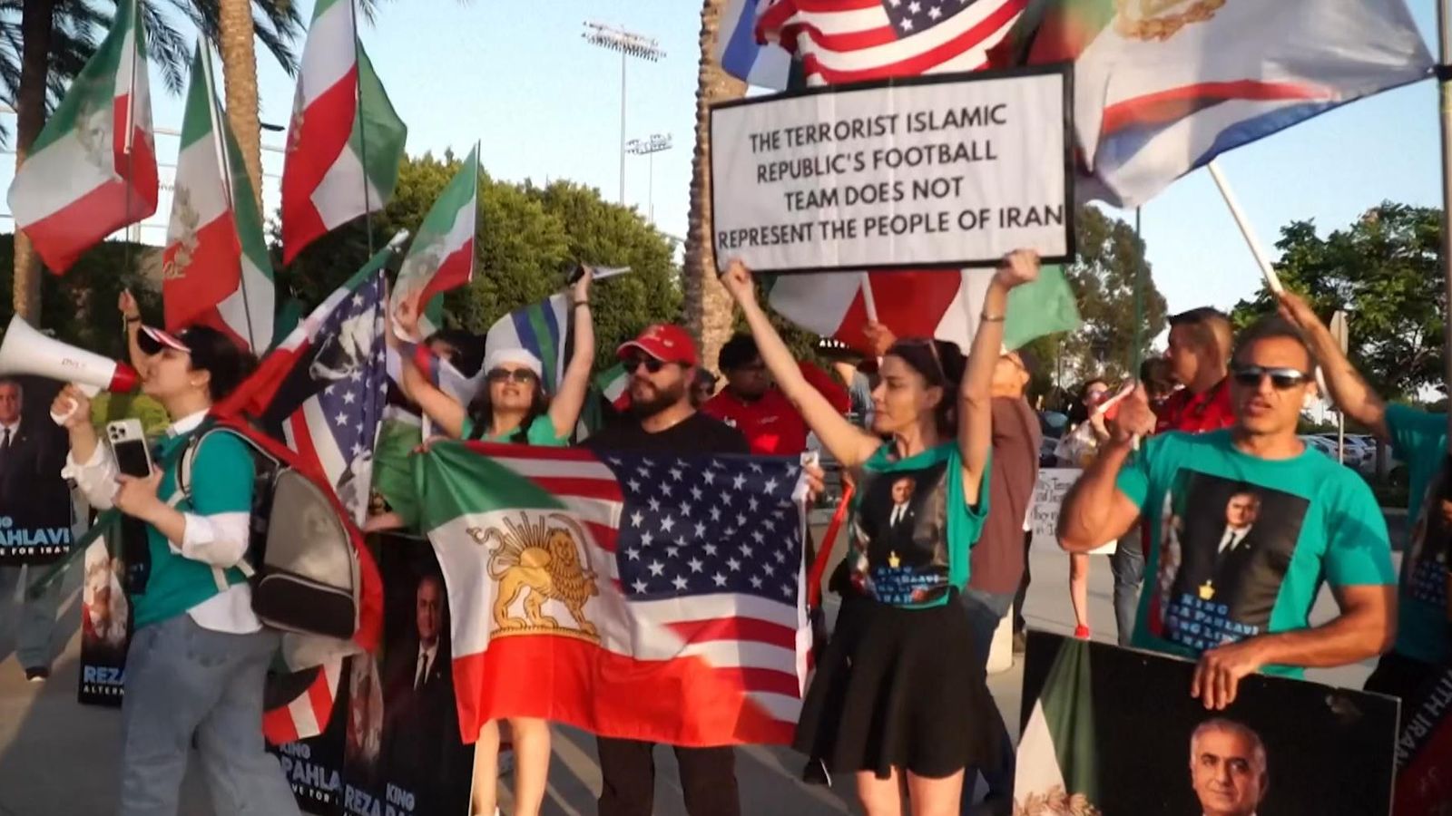 World Cup watch: Protests as Iran arrive in US
