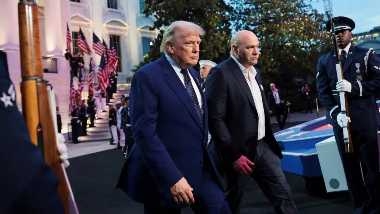 Was Donald Trump at UFC White House fight? Full updates on president's ...