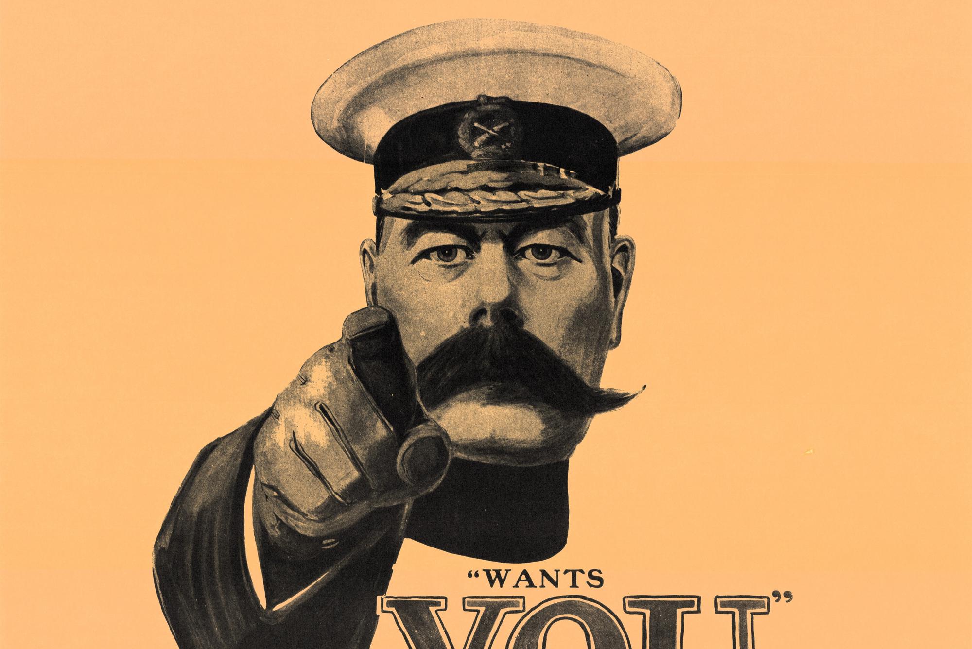 Field Marshal Lord Kitchener, the poster boy of Britain's World War One ...