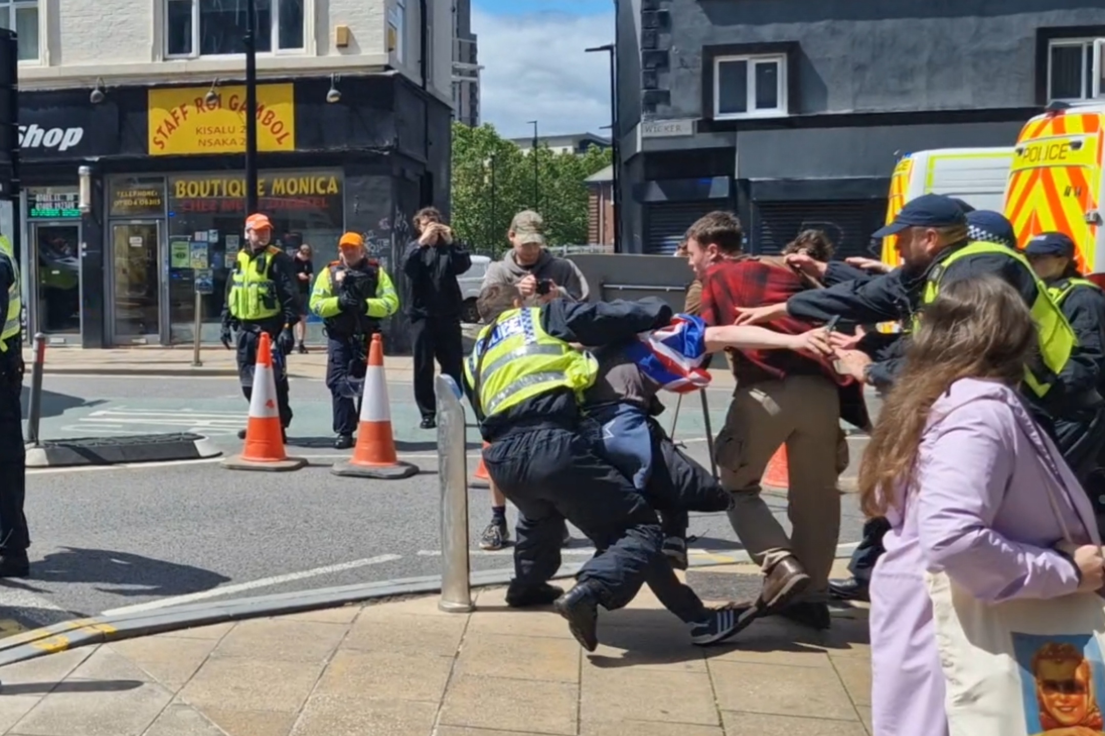 Boy, 17, thrown into bollard by officer during arrest at Raise The ...