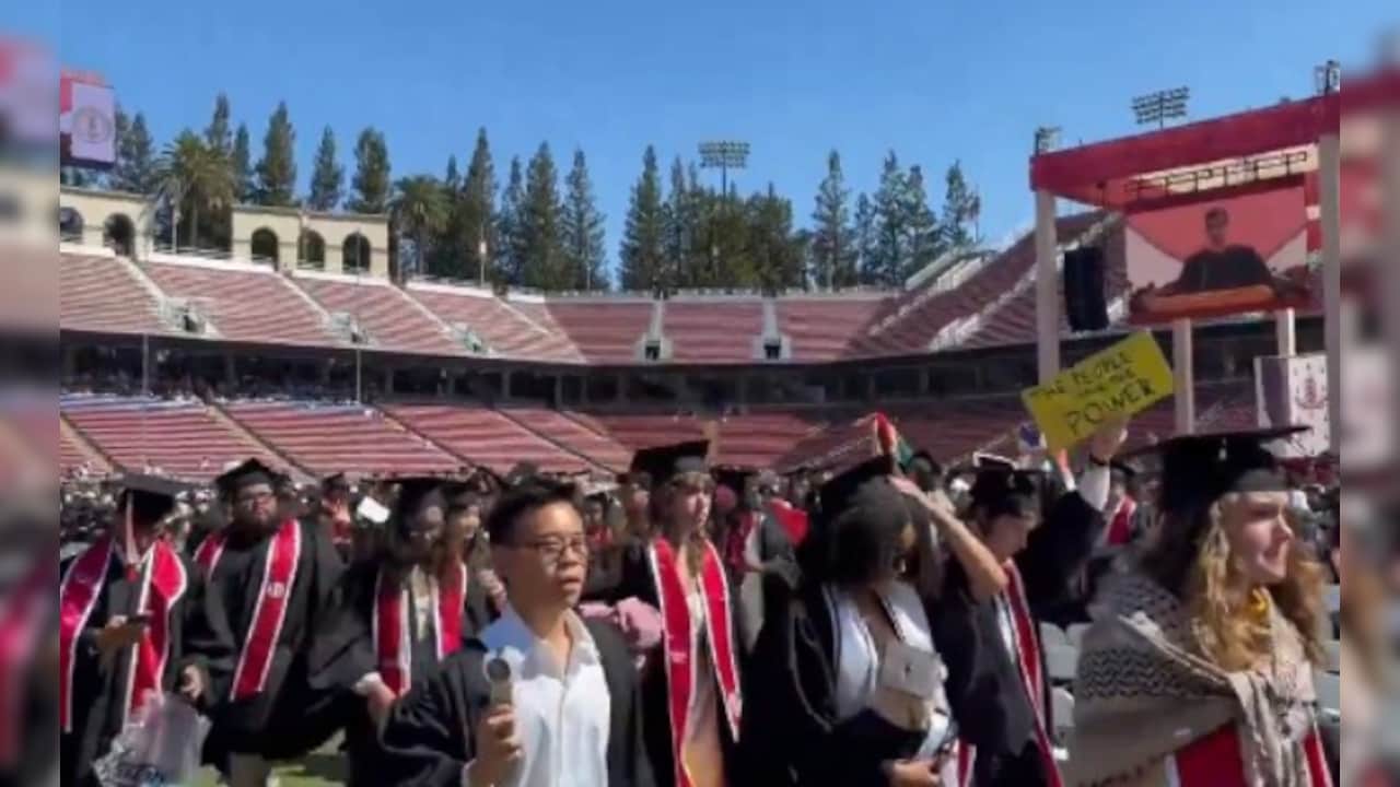 Video: Sundar Pichai booed, students walk out at Stanford graduation ...