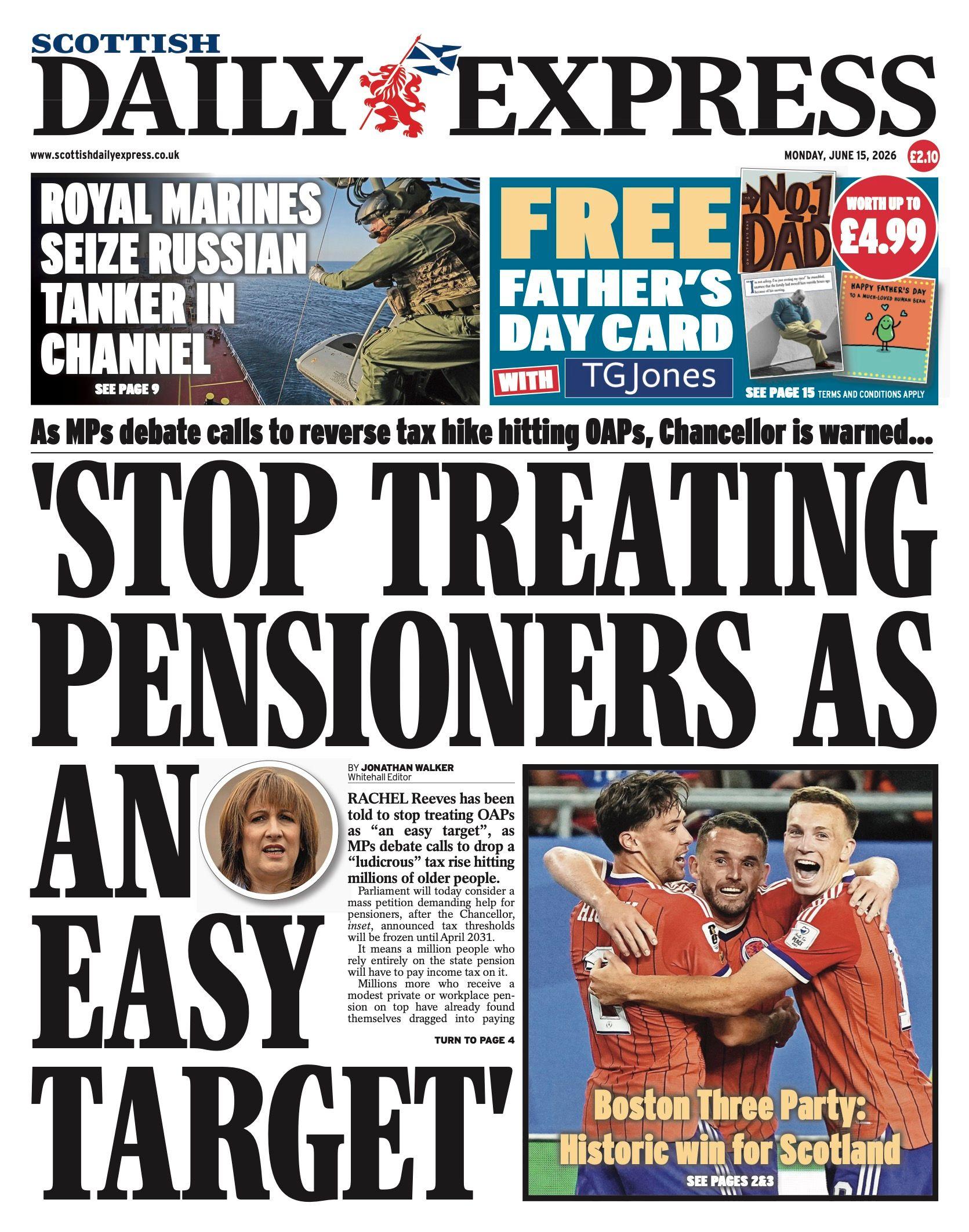 Scotland's papers: FM 'pandering' to Sturgeon and Steve Clarke's ...