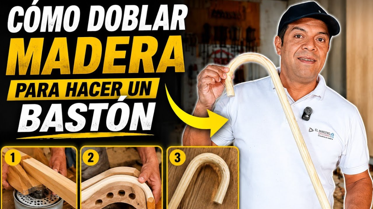 Cómo doblar madera con vapor para crear un bastón artesanal
