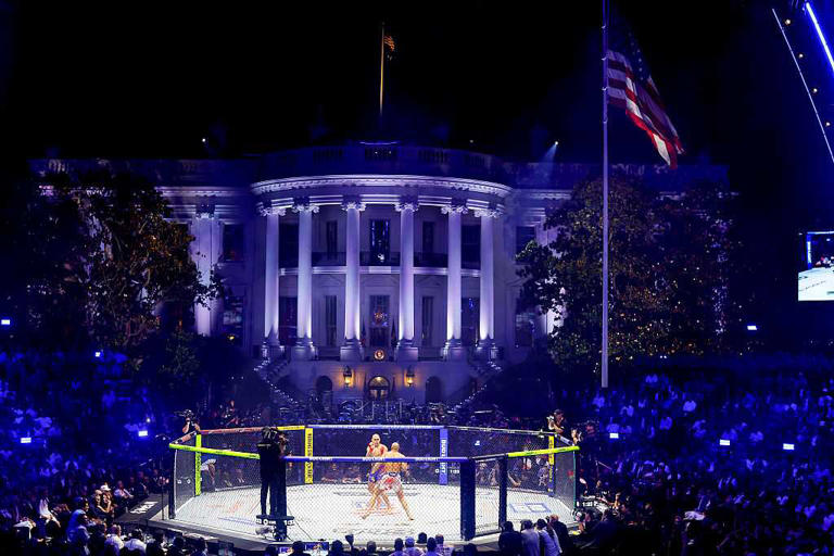 White House hosts UFC event as Trump celebrates 80th birthday amid ...
