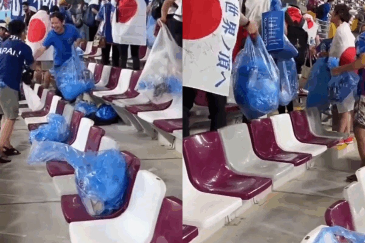 Japan fans win hearts for cleaning up Dallas stadium after FIFA 2026 ...