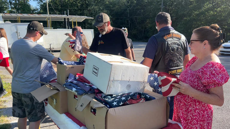 American Legion holds Flag Day retirement ceremony in Gautier