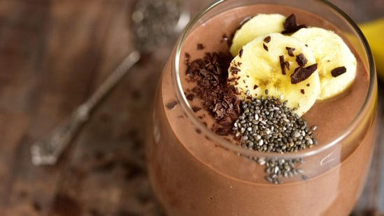 High protein chocolate banana pudding with no added sugar, how to make ...