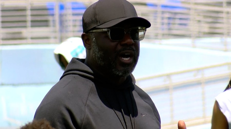 Southern and HC Marshall Faulk hosts first football camp