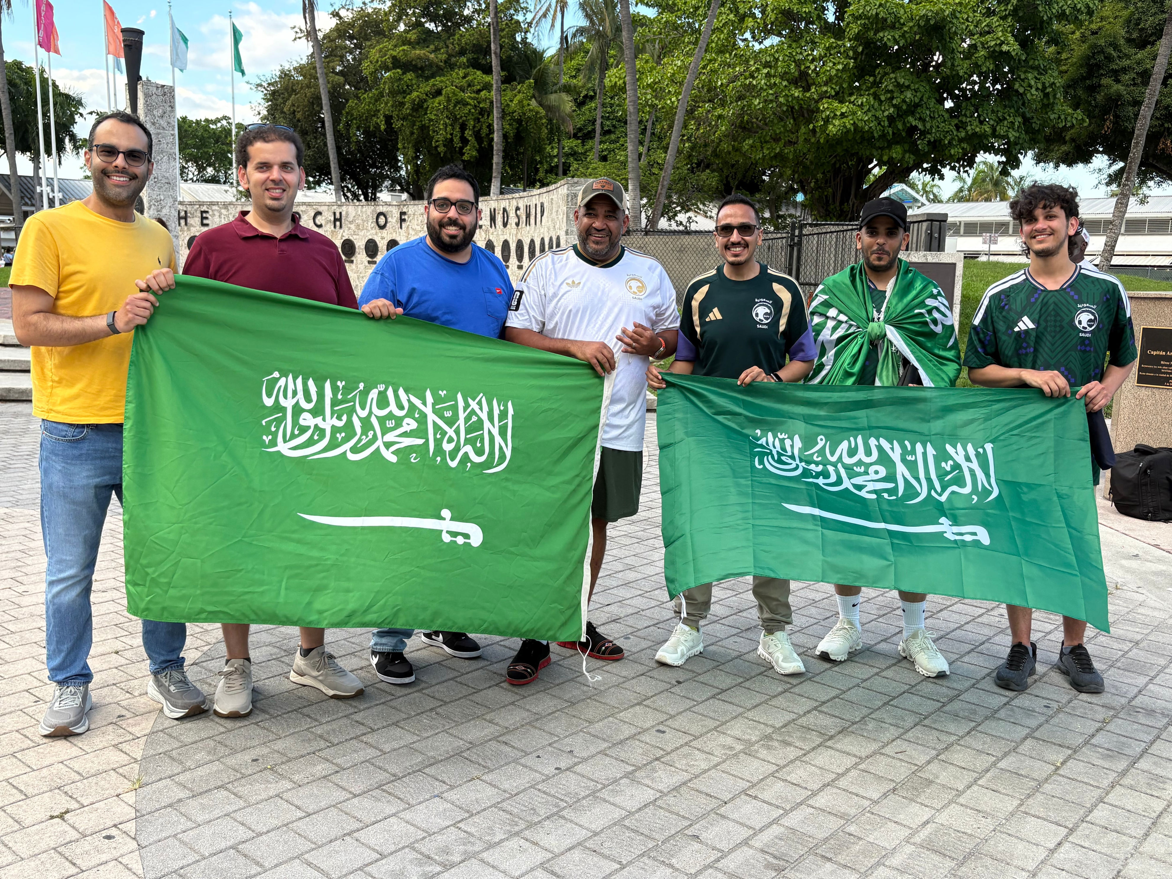 'Everywhere you see a Saudi flag, and that's beautiful': Green Falcons ...