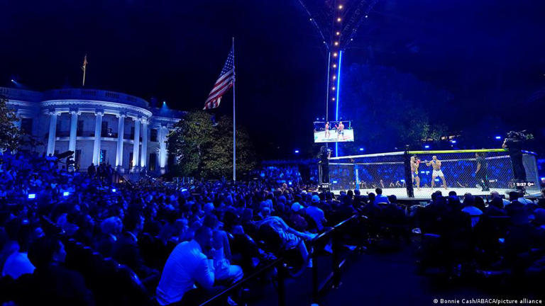 Trump hosts White House cage fights to mark 80th birthday
