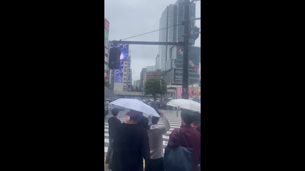 Locals fill Shibuya Crossing in Japan after World Cup opening match