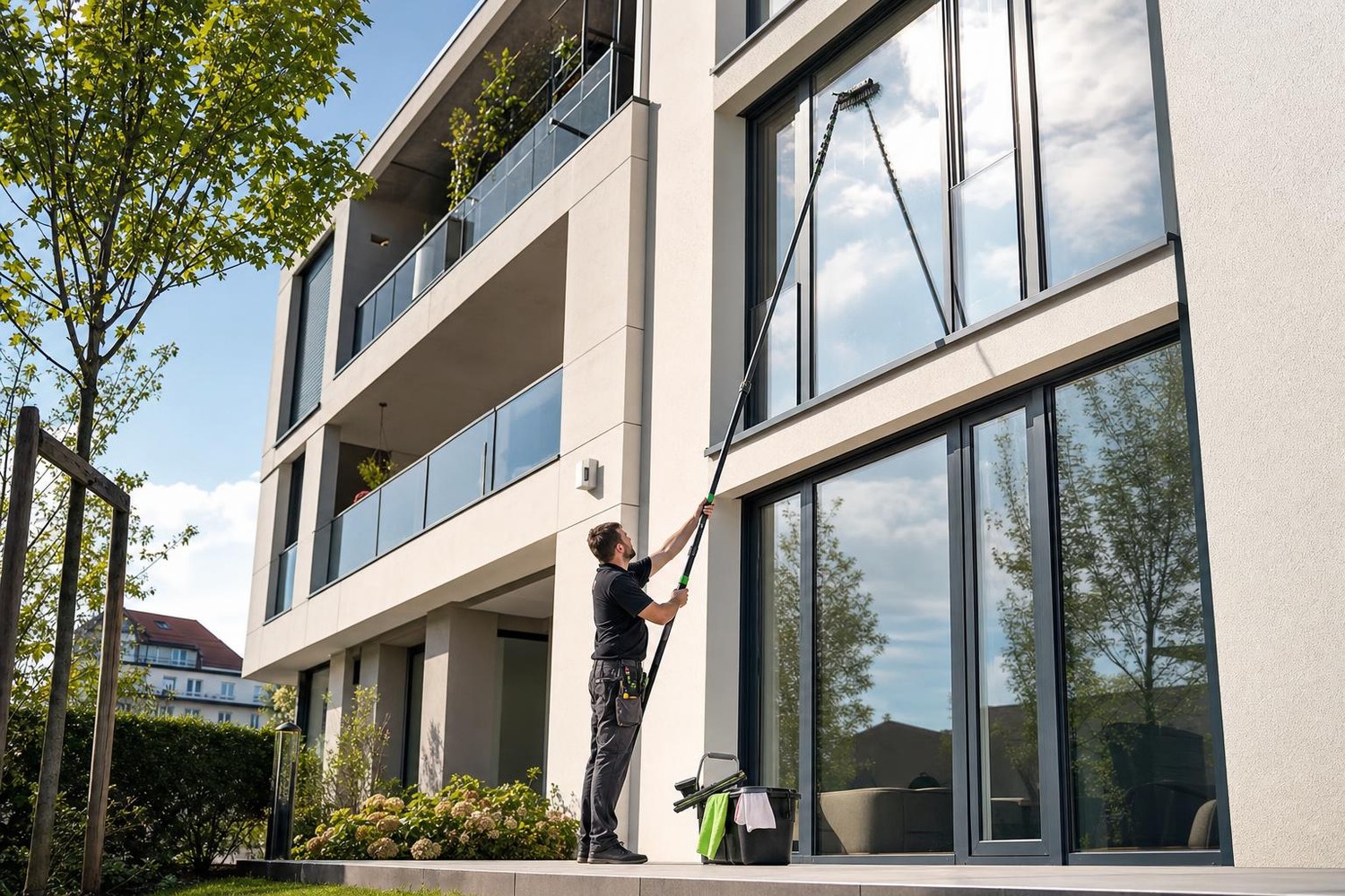 « Fini l’échelle qui glisse contre la façade » : cette méthode nettoie ...