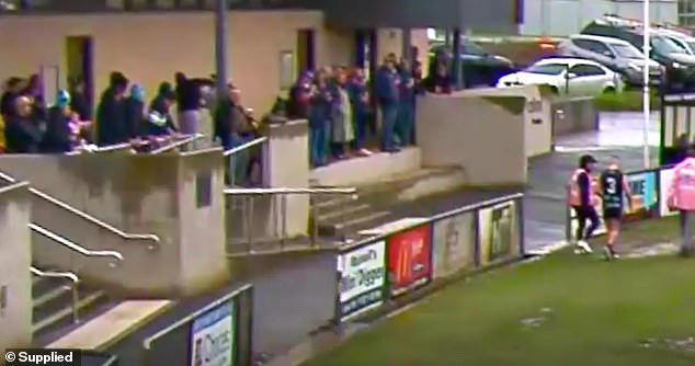 Police investigate fight in the stands at footy match
