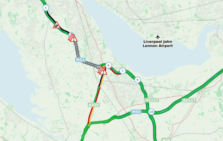 M53 traffic: Police-led investigation shuts major motorway after ...