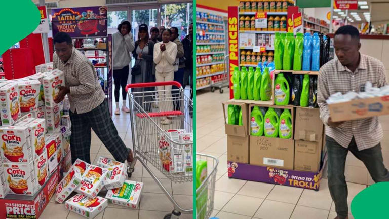 'Cornflakes were not necessary': Man's Shoprite trolley dash angers Mzansi