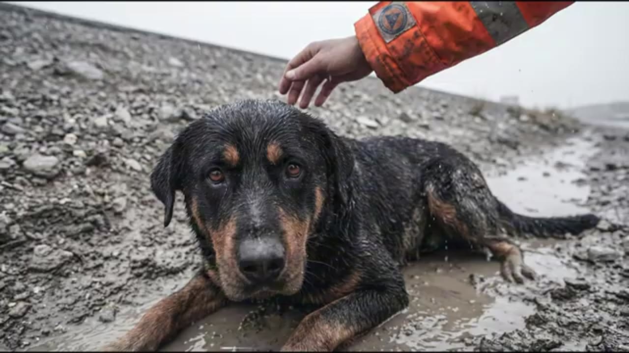 Dog shot and left for dead in the Middle East - until a hero came forward
