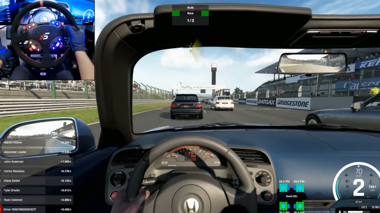 Assetto Corsa EVO Honda S2000 wheel setup track domination