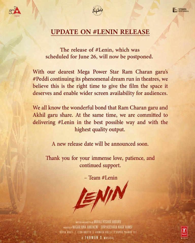 Akhil Akkineni's Lenin postponed again, but this time for Ram Charan's ...