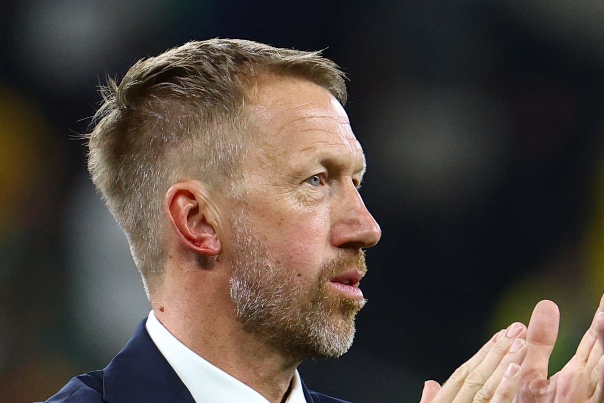 Graham Potter reacts to bizarre injury in Sweden celebrations