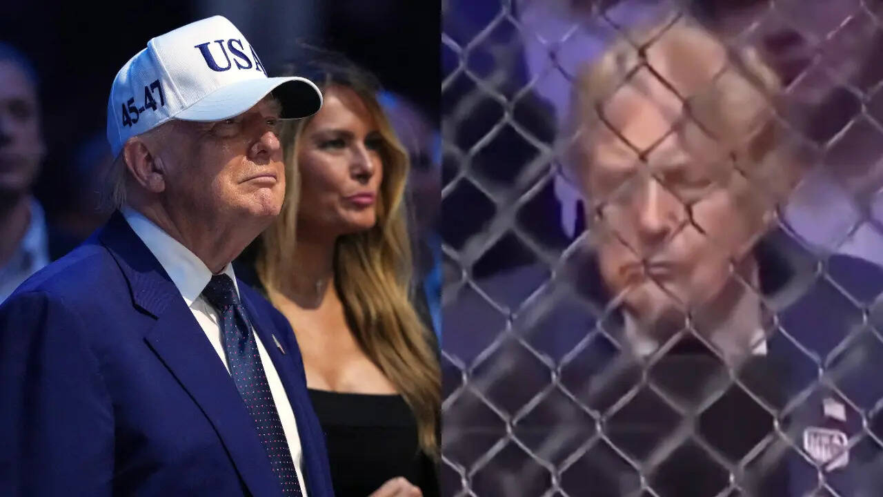 Did Donald Trump fall asleep at UFC White House event? Viral video ...