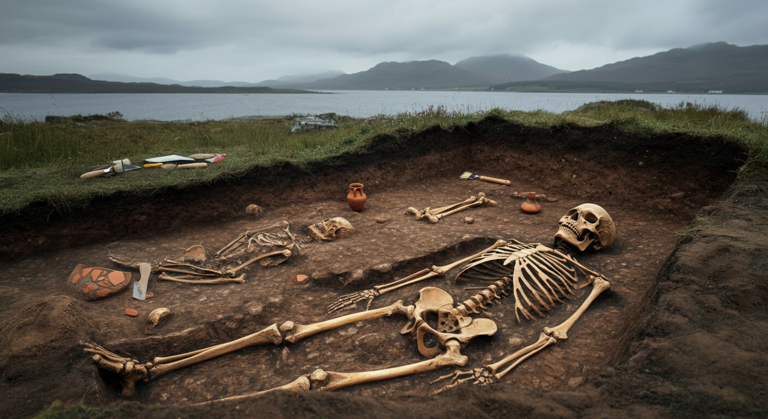 2,000-year-old skeleton in Scotland found with brain removed and bones ...