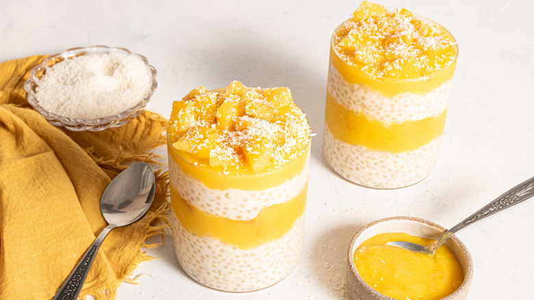 Mango sago (mango coconut tapioca pudding) recipe