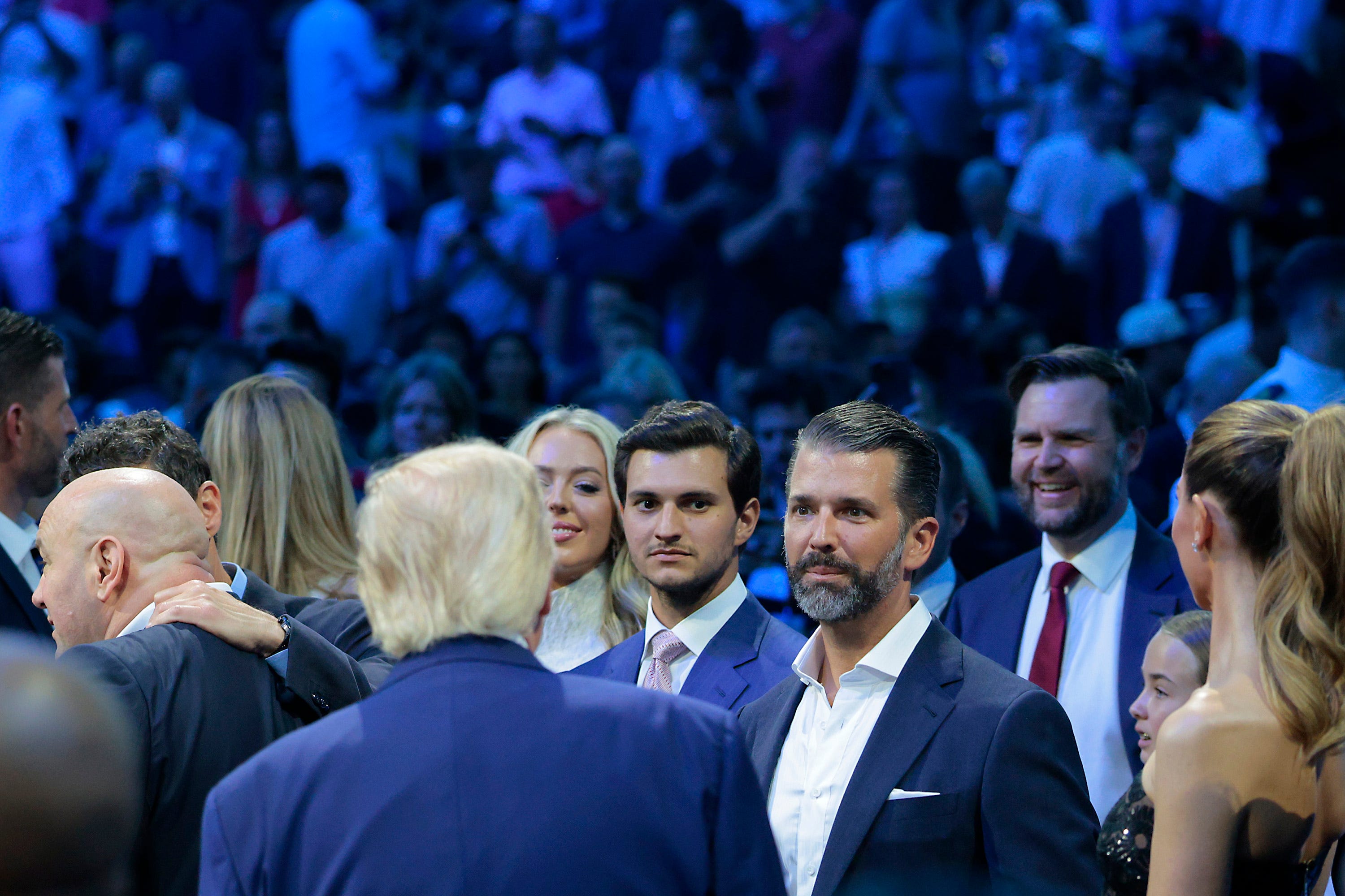 Trump family, present at UFC Freedom 250, wish patriarch happy 80th