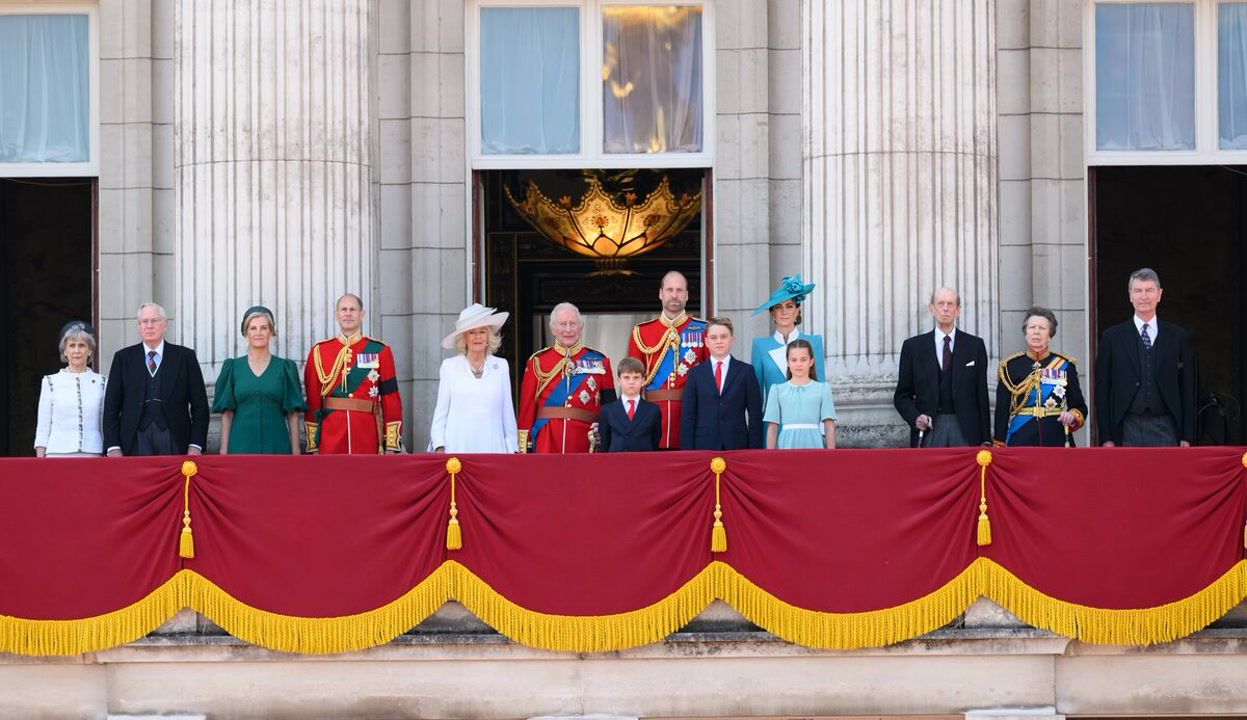 Inside the palace after balcony appearance