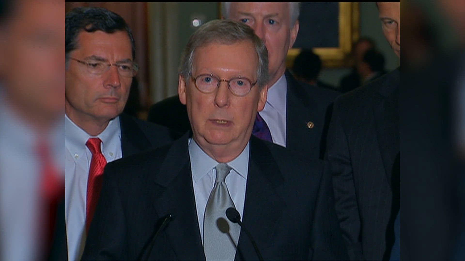 Senator Mitch McConnell is back in the hospital