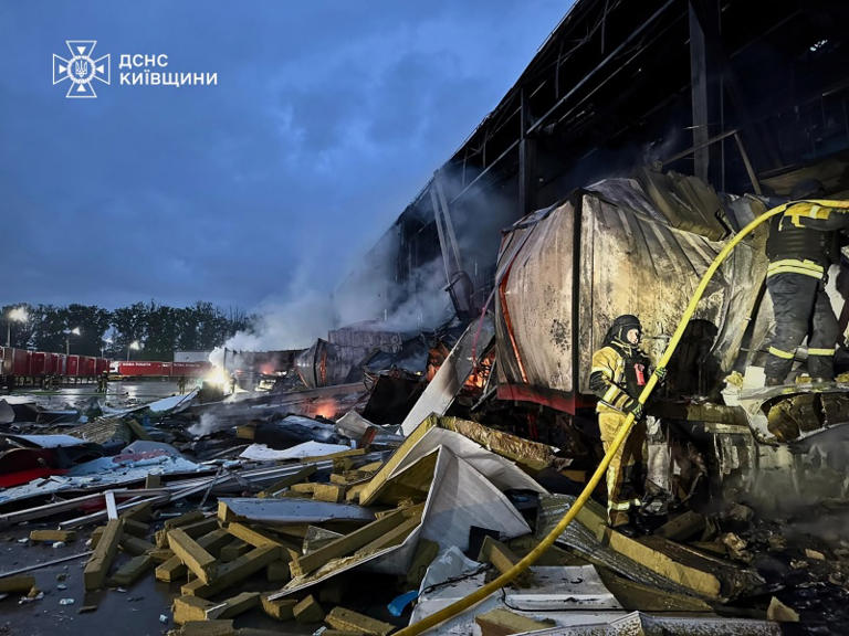 Russian missile and drone attack damages homes across Kyiv region ...