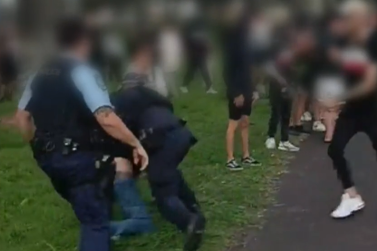 T-shirt giveaway descends into chaos with riot squad called